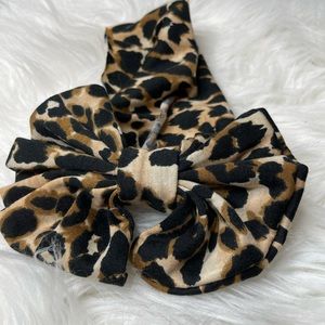 Accessories | Leopard Print Knit Weave Headband Cozy Trendy And ...